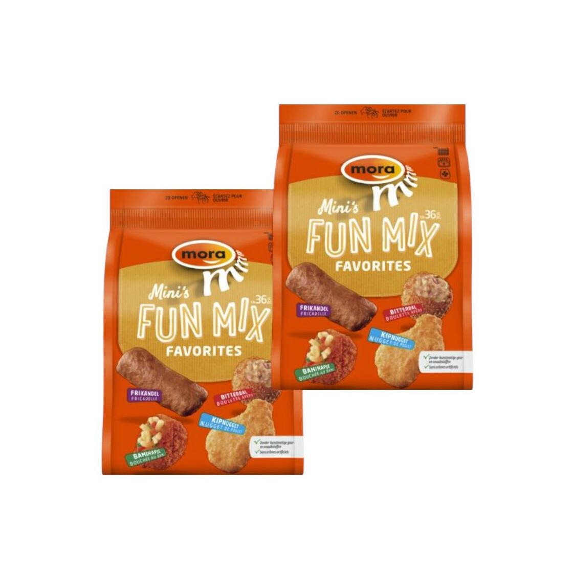 2 x Mora Mini's FUN MIX Favorites Snack-Mix I buy online I Hollandshop