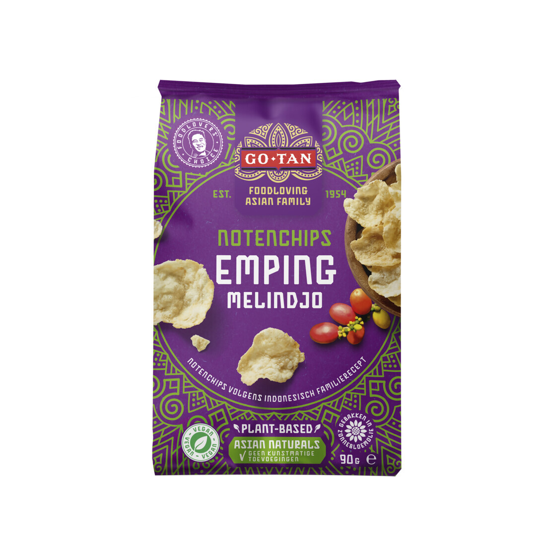 Go Tan Nut Chips Emping Melindjo, 90 g