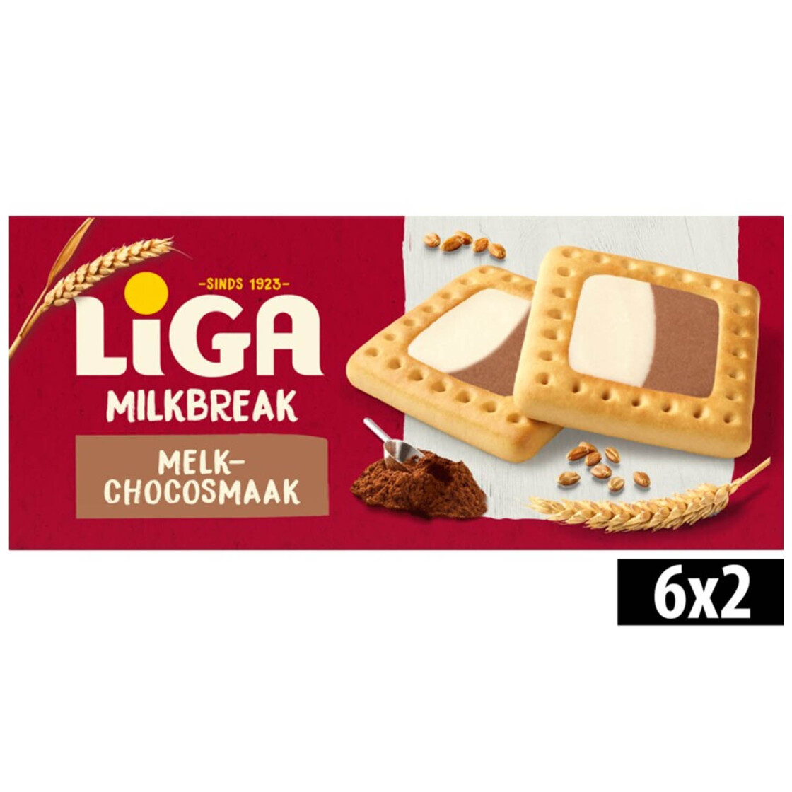 Liga Evergreen Milkbreak Milk-Chocosmaak I Cereal Biscuit I Hollandsho