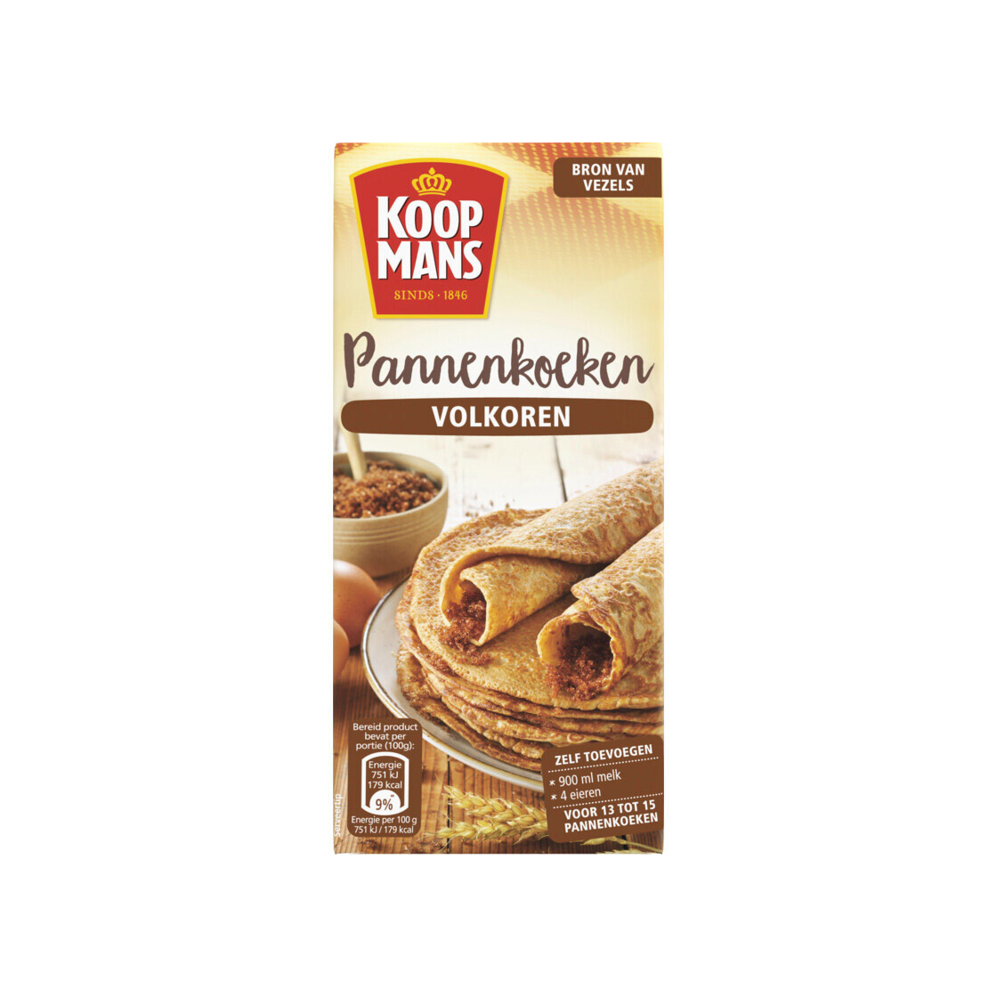 Mix voor Pannenkoeken Volkoren 400 g